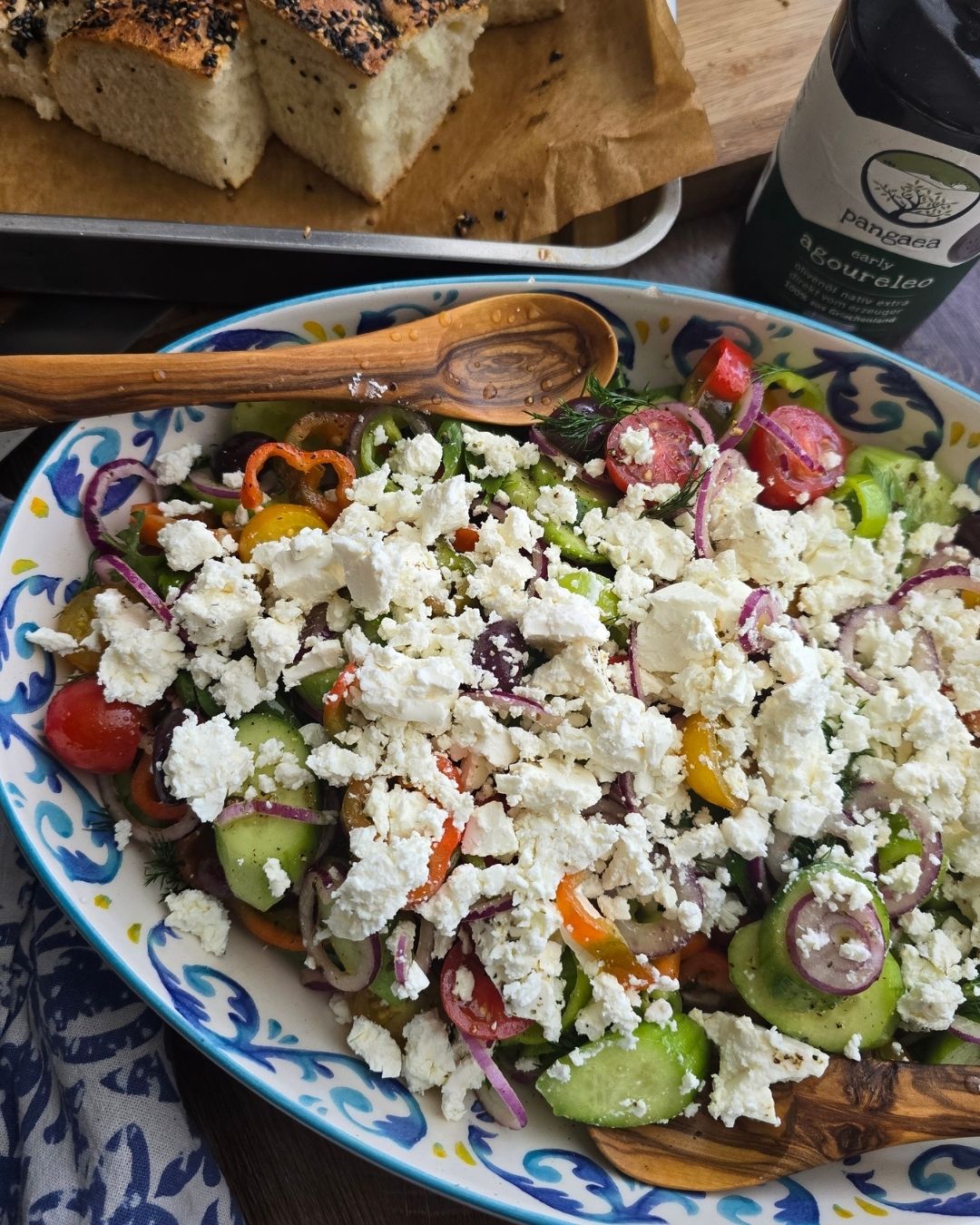 Griechischer Salat mit Feta – Bauernsalat Rezept